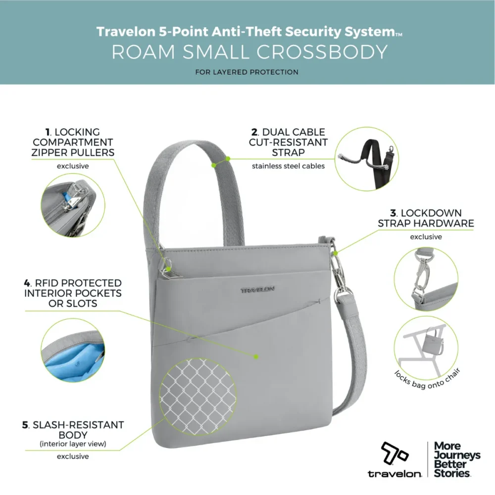TRAVELON ROAM ANTI-THEFT SMALL CROSSBODY - Destinations Outdoor